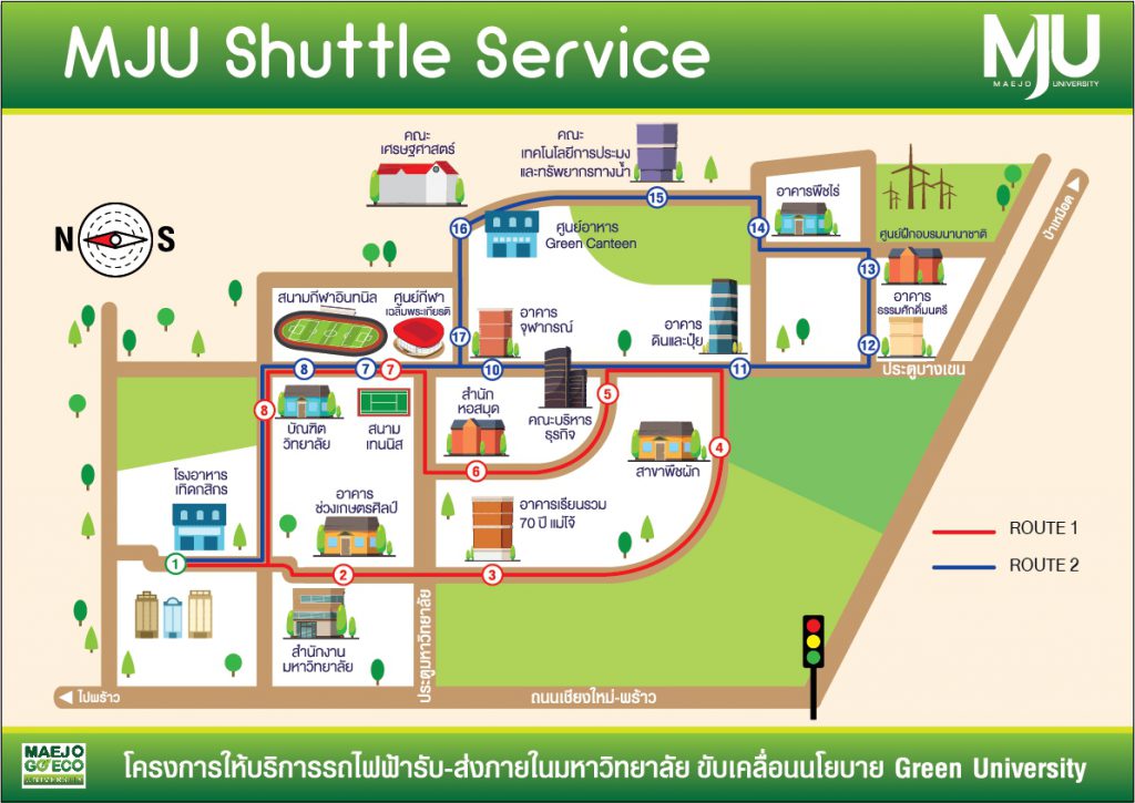 MJU Transit – MAEJO UNIVERSITY GREEN UNIVERSITY & SUSTAINABLE UNIVERSITY